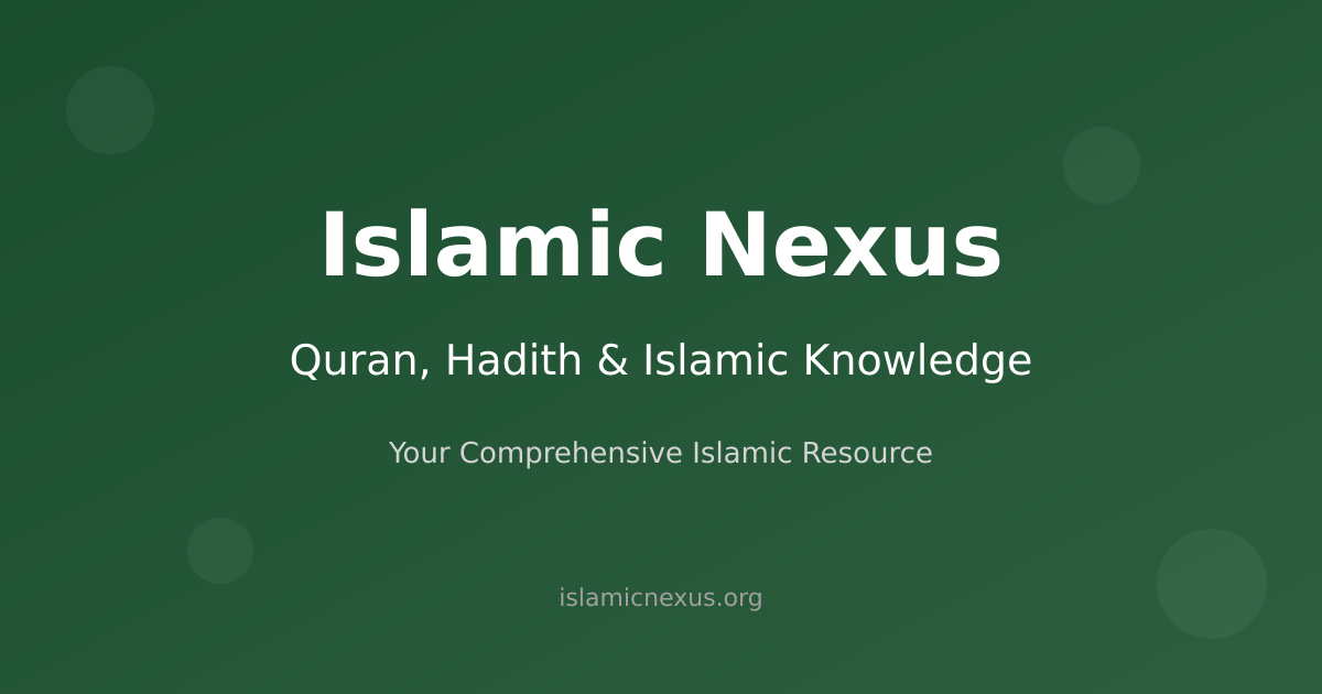 Islamic Nexus - Quran, Hadith, Islamic Books & Resources